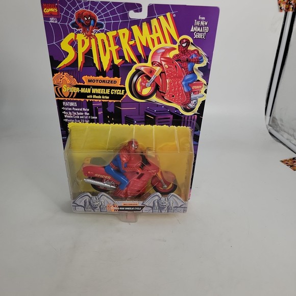 Toys | Spiderman Motorized Spiderman Wheelie Cycle | Poshmark